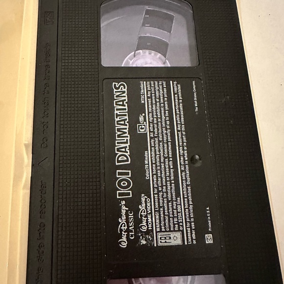 Disney | Other | 1 Dalmatians Vhs 1263 Walt Disney Classic Black Diamond Edition Rare | Poshmark